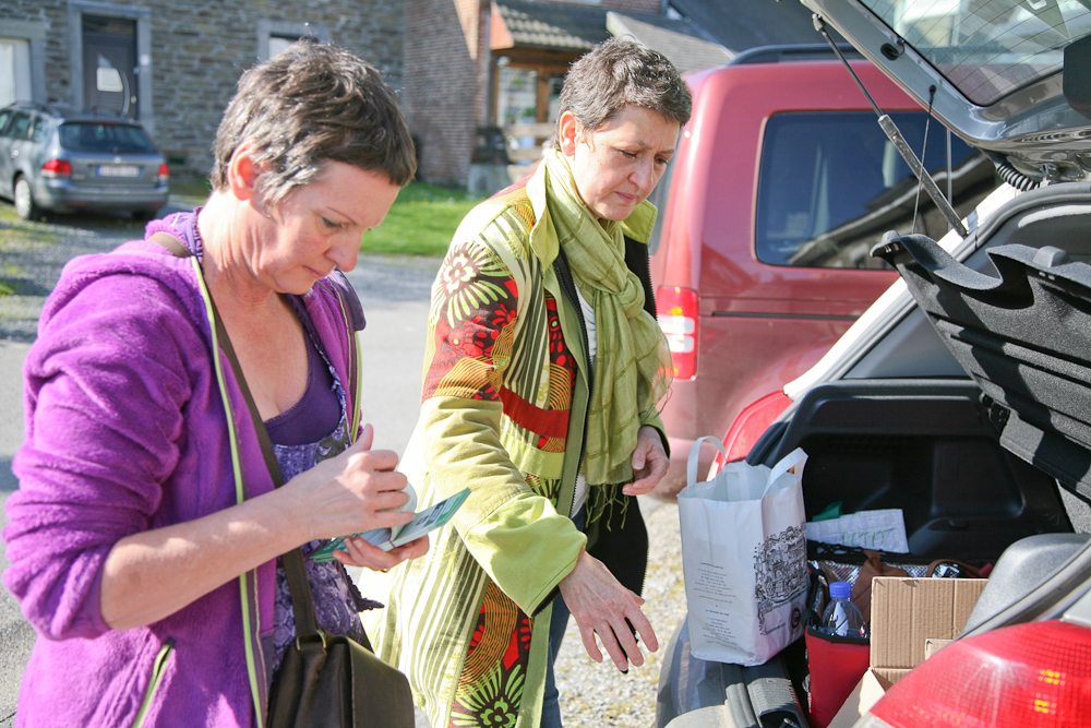 Géraldine Godart et Michel Thomas au marché de Gedinne | Gedinne Ecolo